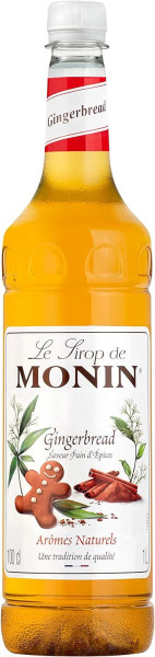Monin Gingerbread Syrup - 1 Litre - From Monin Syrups & PureGusto UK