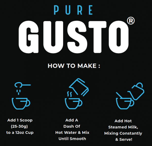 GUSTO White Hot Chocolate – Luxurious & Creamy | PureGusto Zuma Alternative