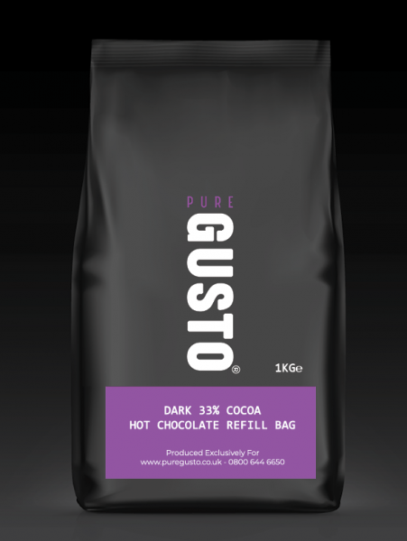 GUSTO DARK Hot Chocolate Bags - Zuma Dark Chocolate Match