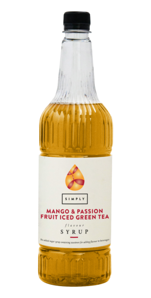 Simply Mango & Passion Fruit Iced Green Tea Syrup | PureGusto | Summer ...