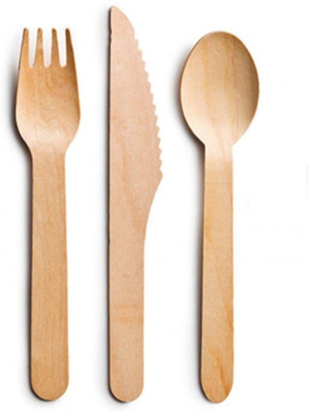 Wooden Cutlery Sets, Sealed Cutlery Set, Takeaway Forks, Wooden Knife ...