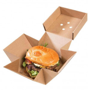 Gourmet Meal Delivery Boxes - Cardboard Food Trays - Burger Meal Box ...