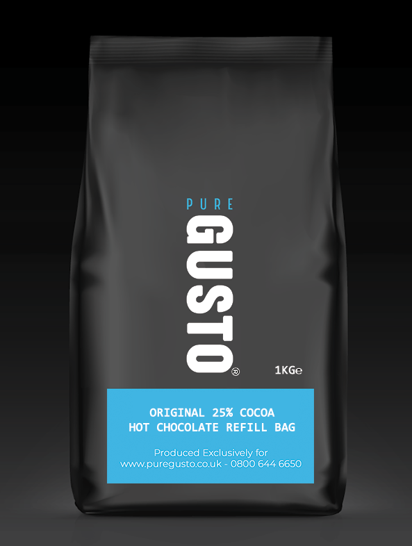 GUSTO Original Hot Chocolate Tin 2KG - Zuma Original Chocolate Match