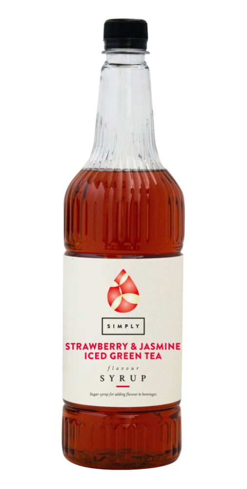 Simply Strawberry & Jasmine Iced Green Tea Syrup | PureGusto | Iced Tea ...