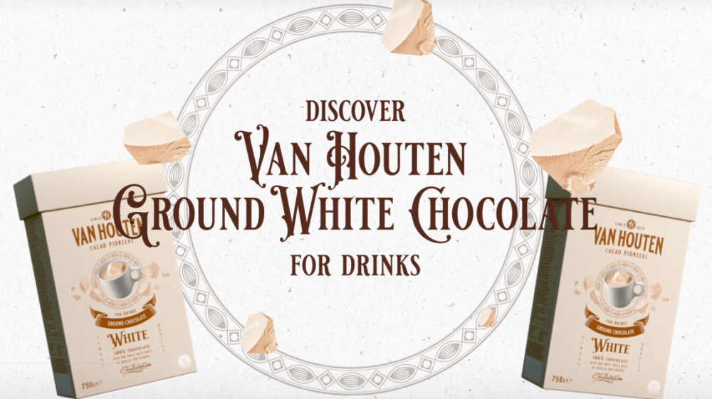 Van Houten Ground White Hot Chocolate Drink