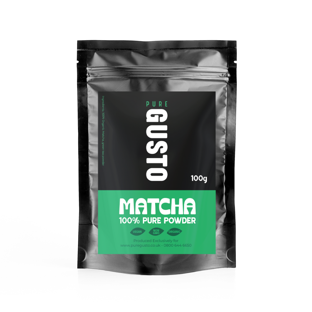 GUSTO 100% Pure Organic Japanese Matcha | Vegan & Non-GMO